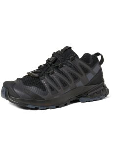 salomon xa pro 3d v8 trail running shoes for women, black/phantom/ebony, 9.5