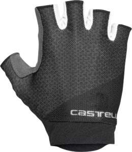 castelli women’s roubaix gel 2 glove for road and gravel biking i cycling, light black, x-small