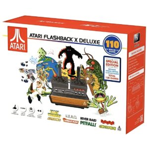 atari flashback x deluxe retro console 120 built-in games - 2 wired controllers - hd hdmi port - plug n play