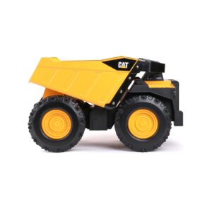 cat construction toys cat construction 20" mighty steel dump truck - sturdy steel & plastic construction - real working dump bin - ideal gift for 3+ yr olds - lifetime warranty included