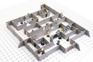 dirt cheap dungeons modular dungeon system - rogue set (medium): rpg terrain building for dungeons & dragons, pathfinder, war gaming, and more!