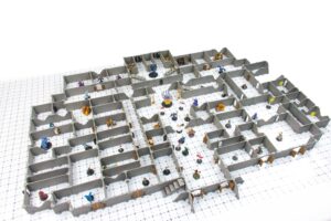 dirt cheap dungeons modular dungeon system - legend set (extra large): rpg terrain building for dungeons & dragons, pathfinder, war gaming, and more!