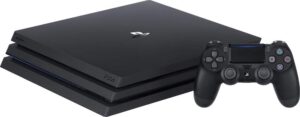 playstation 4 pro 2tb ssd console with dualshock 4 wireless controller bundle, 4k hdr, playstation pro enhanced with fast solid state drive (renewed)