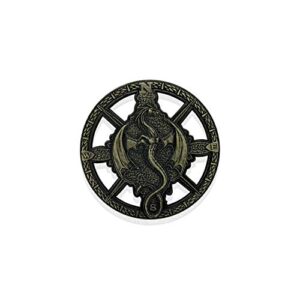 norse foundry metal dragon compass 45mm rpg adventure compass