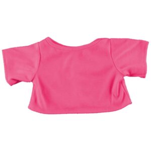 byo-bff stuffed animals plush toy outfit – bright pink t-shirt 8”