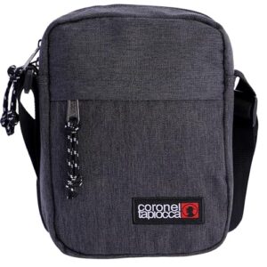 coronel tapiocca men's shoulder bag, grey, 17.5 x 22 x 5.5 cm