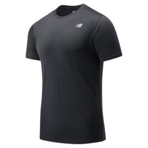 new balance men's accelerate short sleeve 20, black, large