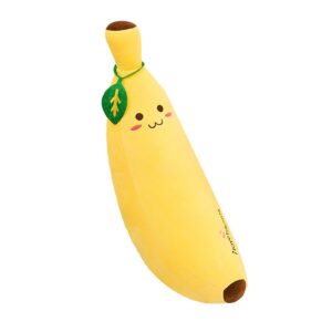 jzenzero banana stuffed animal, plush toys banana pillow long pillow sleeping doll plush cute doll boy girl birthday present 35/50/70/80/110cm