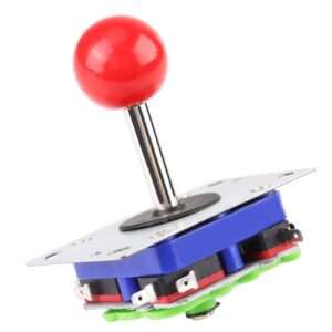 1pcs arcade joystick, adjustable competition style long handle joystick classic 2/4/8 way game joystick ball for arcade gaming cabinet button kit