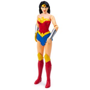 dc comics 12-inch wonder woman action figure, kids toys for boys and girls