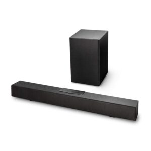 atune analog tv wired wireless sound bar, bluetooth 5.0 soundbar with wireless subwoofer, compatible with 2.1 channel dolby digital - 30in