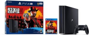 playstation 4 pro 2tb ssd console with red dead redemption 2 bundle, 4k hdr, playstation pro enhanced with fast solid state drive (renewed)