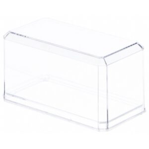 pioneer plastics 164c clear plastic display case for 1:64 scale cars, 3.5" w x 1.625" d x 1.75" h (mailer box), pack of 3