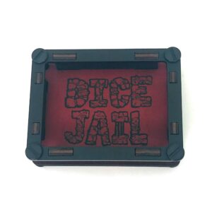 c4labs-dice jail for shaming misbehaving dice-color options (red/black)