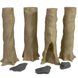 extruded gaming beech trees set 1