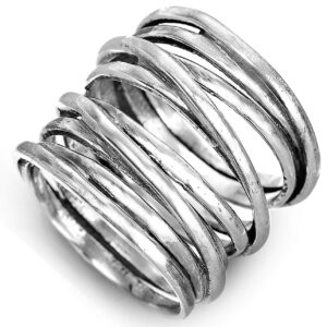 boho-magic 925 sterling silver band rings for women wide wrap statement ring (7)