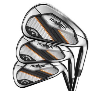 callaway golf 2020 mavrik iron set (set of 7 clubs: 5 iron - pw, aw, right hand, graphite, stiff)