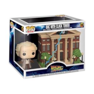 funko pop! town: back to the future - doc with clock tower