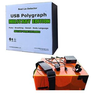 usb polygraph 3: military edition - professional lie detector machine