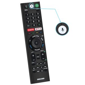 ctrltv remote for sony smart bravia remote, sony bluetooth voice search mic remote and sony smart bravia android tvs, sony 4k uhd crystal hdr tv, sony oled ultra hdtv, xbr kdl series tv, rmf-tx300u