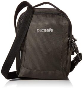 pacsafe metrosafe ls100 econyl anti-theft crossbody bag econyl bedrock one size