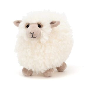 jellycat rolbie sheep stuffed animal, small 6 inches