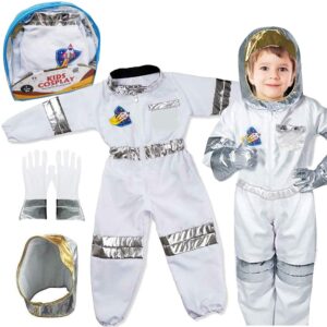 liberty imports children's astronaut space costume space pretend dress up role play set for kids cosplay ages 4-7