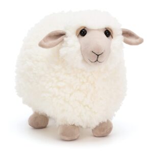 jellycat rolbie sheep stuffed animal, medium 11 inches