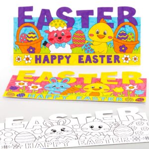 baker ross at533 easter color in pop up cards - pack of 10, creative art and craft supplies for kids to make and decorate 10