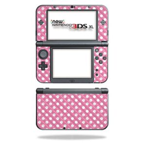 mightyskins carbon fiber skin for nintendo new 3ds xl (2015) - mini dots | protective, durable textured carbon fiber finish | easy to apply, remove, and change styles | made in the usa