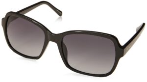 fossil women's female sunglass style fos 3095/s oval, black, 54mm, 18mm