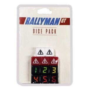 holy grail games | rallyman: gt - dice pack | strategy board game accessory | race cars with dice | includes 11 custom dice for 1 player