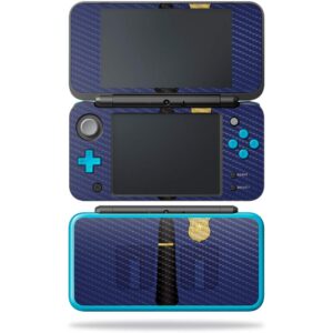 mightyskins carbon fiber skin for nintendo new 2ds xl - late turtle | protective, durable textured carbon fiber finish | easy to apply, remove, and change styles | made in the usa