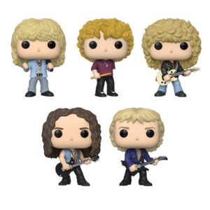 funko rocks bundle of 5: def leppard - joe elliott, rick allen, rick savage, phil collen and vivian campbell