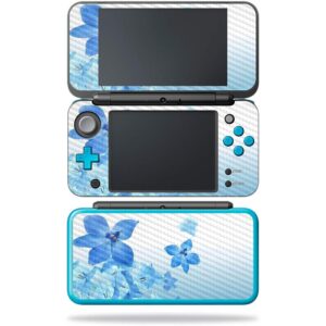 mightyskins carbon fiber skin for nintendo new 2ds xl - tacos | protective, durable textured carbon fiber finish | easy to apply, remove, and change styles | made in the usa, cherry blossom (cf-ni2dsxl-cherry blossom)