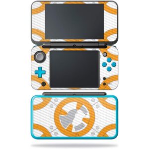 mightyskins carbon fiber skin for nintendo new 2ds xl - battle ball | protective, durable textured carbon fiber finish | easy to apply, remove, and change styles | made in the usa (cf-ni2dsxl-battle ball)