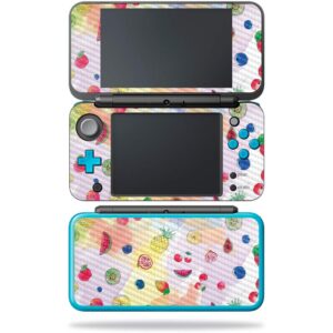 mightyskins carbon fiber skin for nintendo new 2ds xl - sabotage | protective, durable textured carbon fiber finish | easy to apply, remove, and change styles | made in the usa