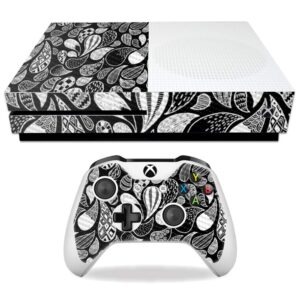 mightyskins carbon fiber skin for microsoft xbox one s - drops | protective, durable textured carbon fiber finish | easy to apply, remove, and change styles | made in the usa