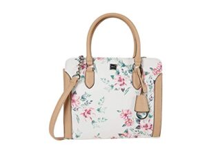 nine west coralia me time satchel optic white multi one size