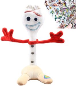 yevt - forky toy story 4 big plush toy story forky with stickers set 11 inches