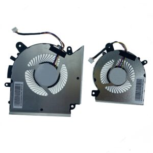 rangale cpu+gpu cooling fan for msi gf65 gf65 thin pabd08008sh n413 paad06015sl n433