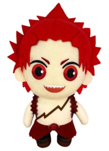 great eastern entertainment my hero academia s2- kirishima hero costume plush 8" h