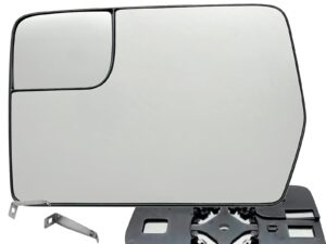 apa replacement for mirror glass with spotter glass non-heated 2011-2014 f150 and svt raptor pickup truck driver left side bl3z17k707d fo1324144