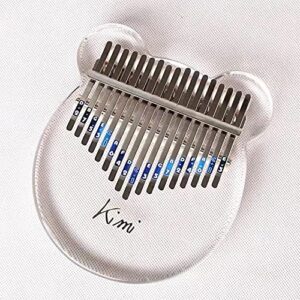 kimi crystal thumb piano kalimba transparent crystal bear model 17 key beginner finger piano