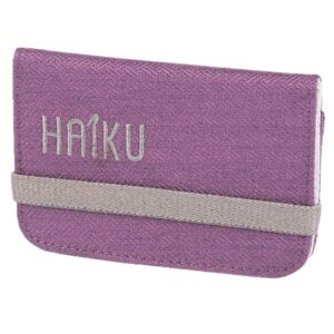 haiku women's rfid mini wallet 2.0, blackberry