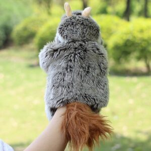 bigbigme squirrel hand puppets plush animal toys for imaginative pretend play stocking storytelling