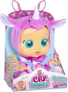 cry babies sasha the rhino baby doll, amazon exclusive, pink