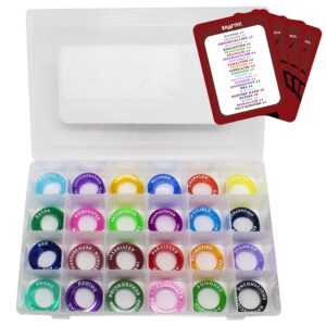 kraftex dnd condition rings [96pcs]: dnd accessories for dungeon masters to track dnd spell effects. condition markers d&d accessories use as dnd tokens, dnd ring, dnd status markers or dm tools.