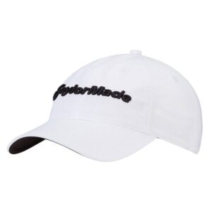 taylormade women's radar structured adjustable hat, white, one size