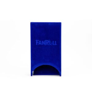 metallic dice games fanroll fold up dice tower: blue, role playing game dice accessories for dungeons and dragons